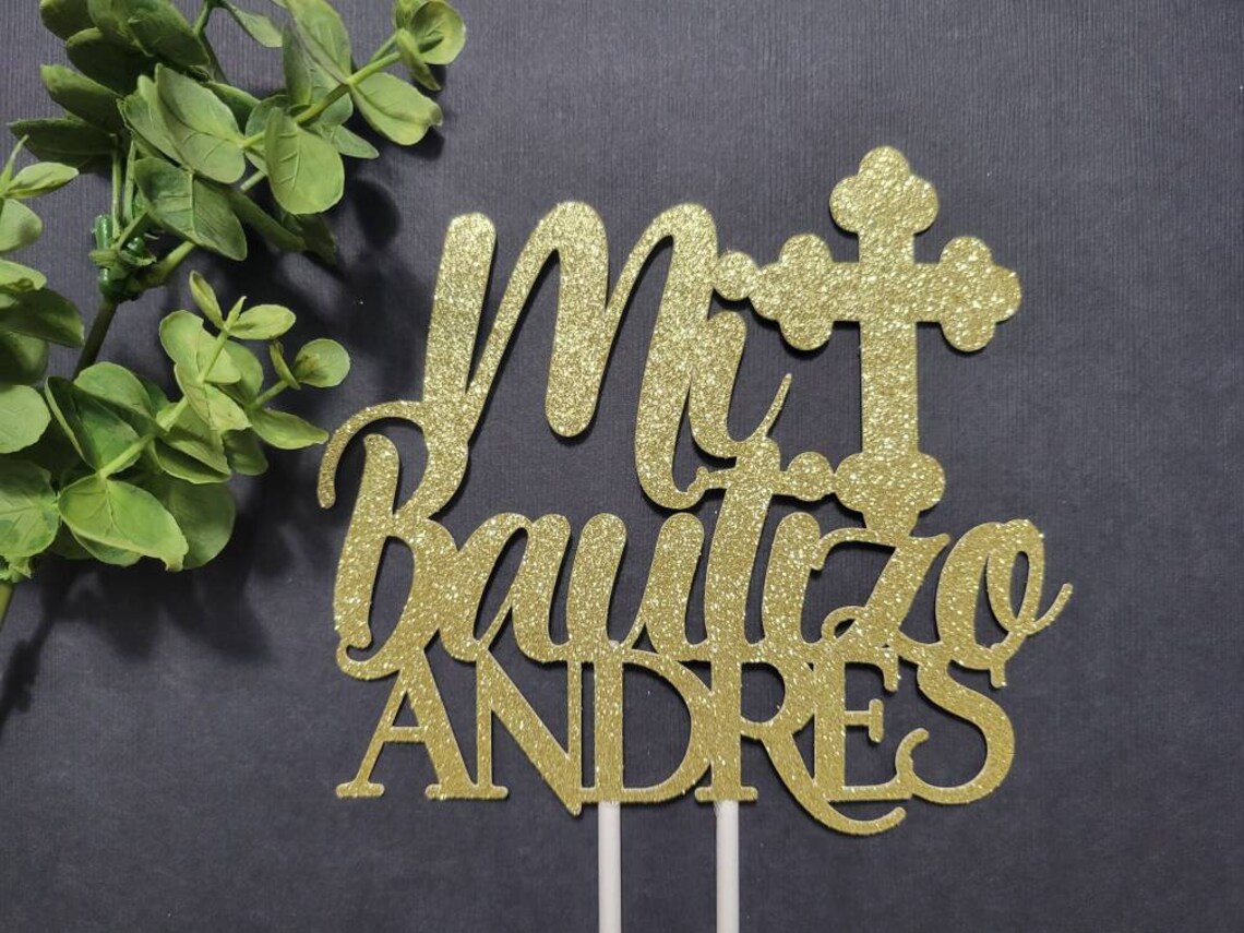 Mi Bautizo Cake Topper-mi Bautizo Topper-mi Bautizo-mi Bautizo - Etsy