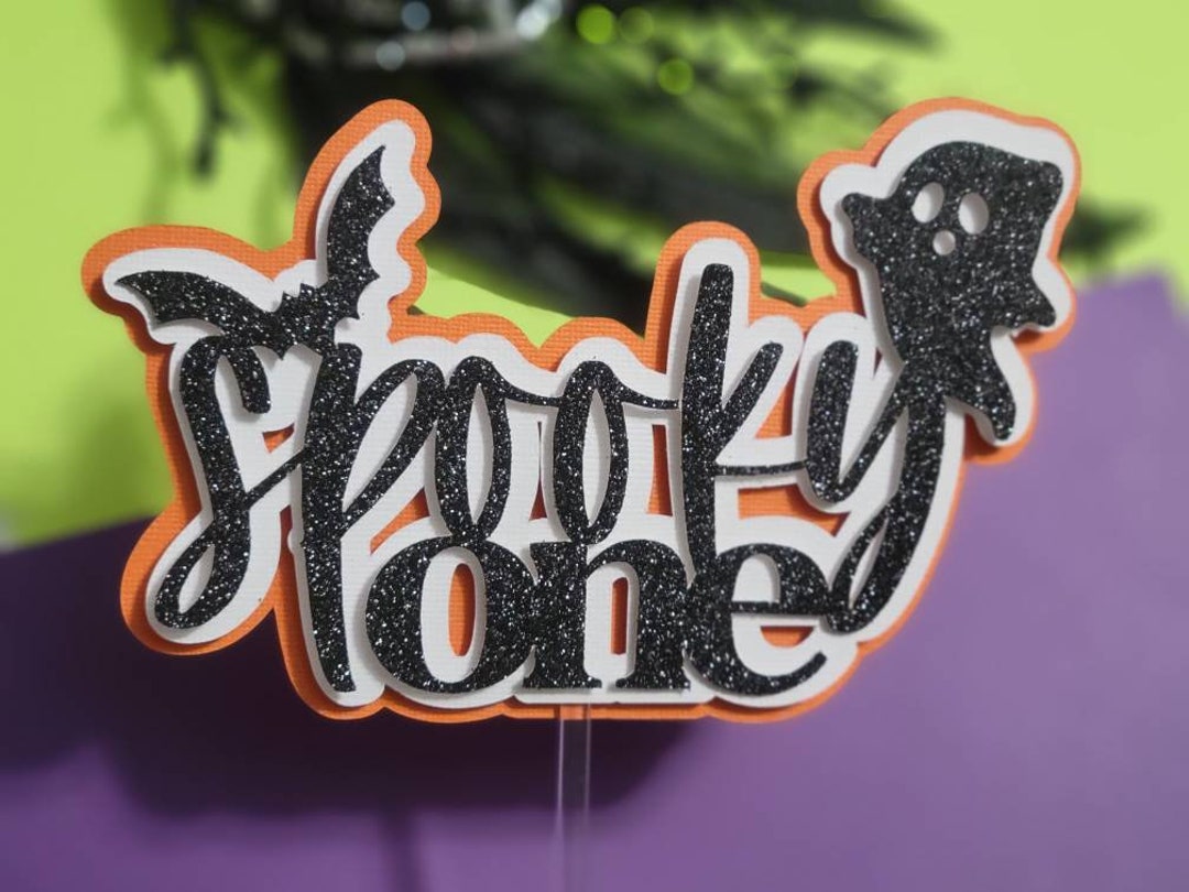 Spooky One Halloween Cake Topper-spooky One Cake Topper-spooky Birthday ...