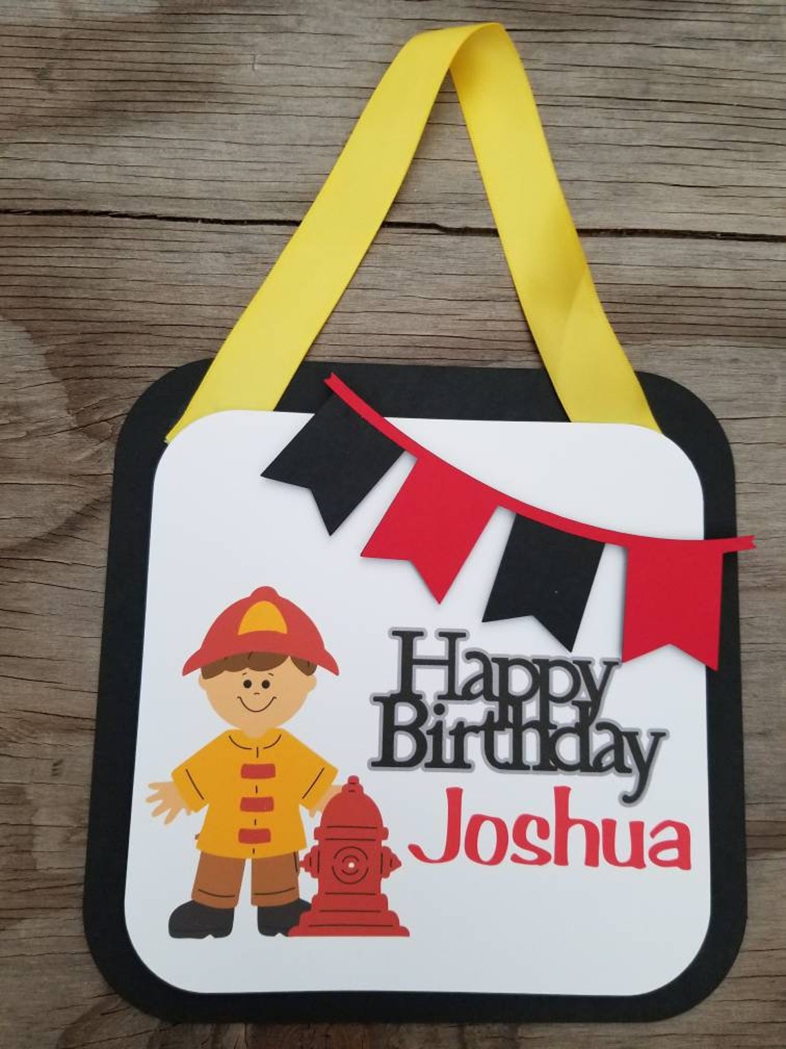 Fireman Door Sign-fireman Birthday Sign-fireman Theme | Etsy