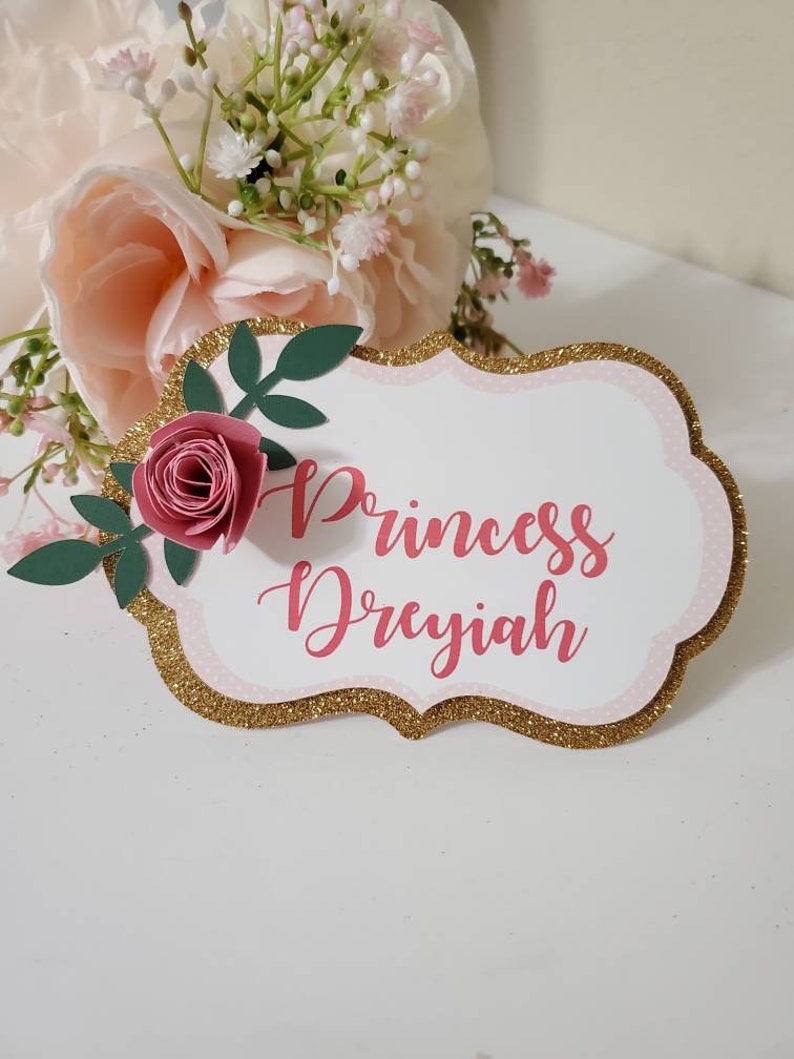 Princess Baby Girl Tag-princess Diaper Cake Tag Sign-princess | Etsy
