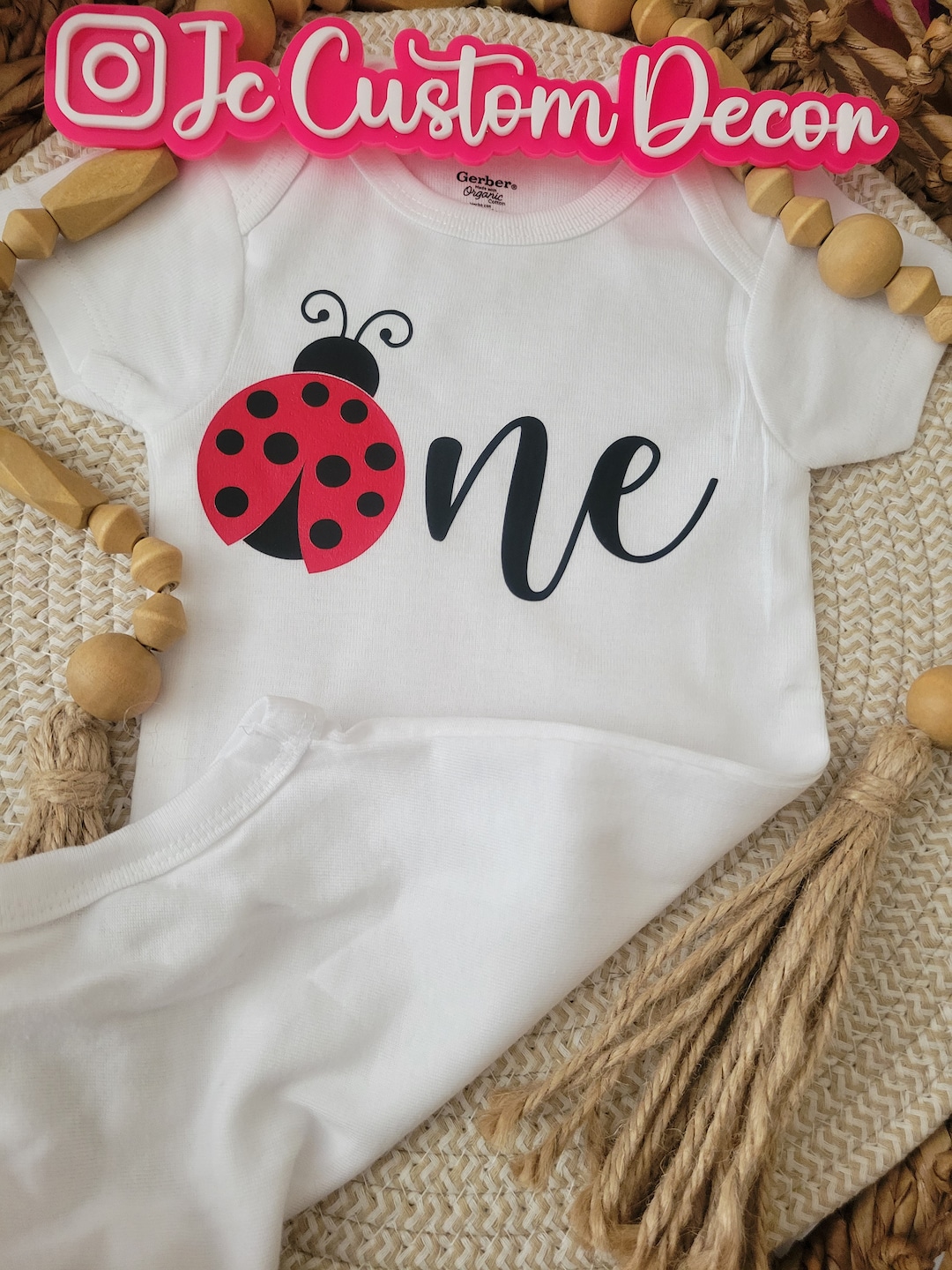Ladybug 1st Birthday Onesie-one Ladybug Birthday Onesie-ladybug One ...