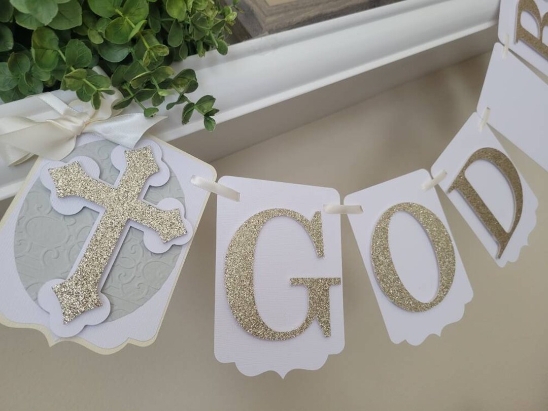 Baptism Boy Girl Banner-baptism Banner-baptism Decorations-first ...