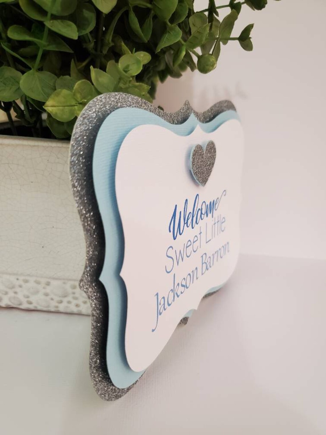 Welcome Baby Boy Tag-diaper Cake Sign-baby Boy Centerpiece-its | Etsy