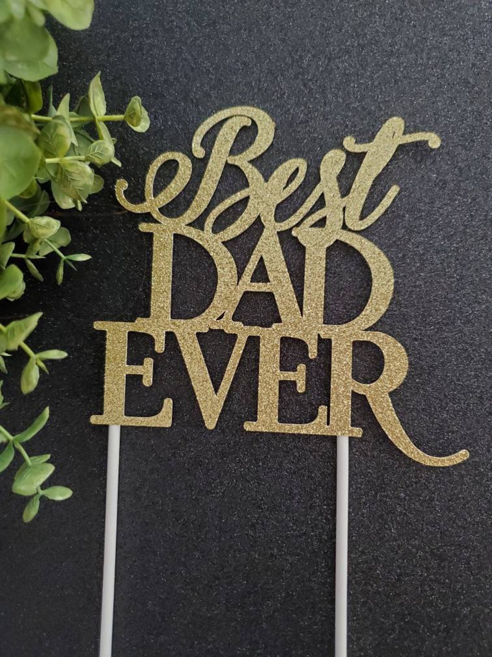 Fathers Day Cake Topper-best Dad Ever Cake Topper-dad Cake | Etsy