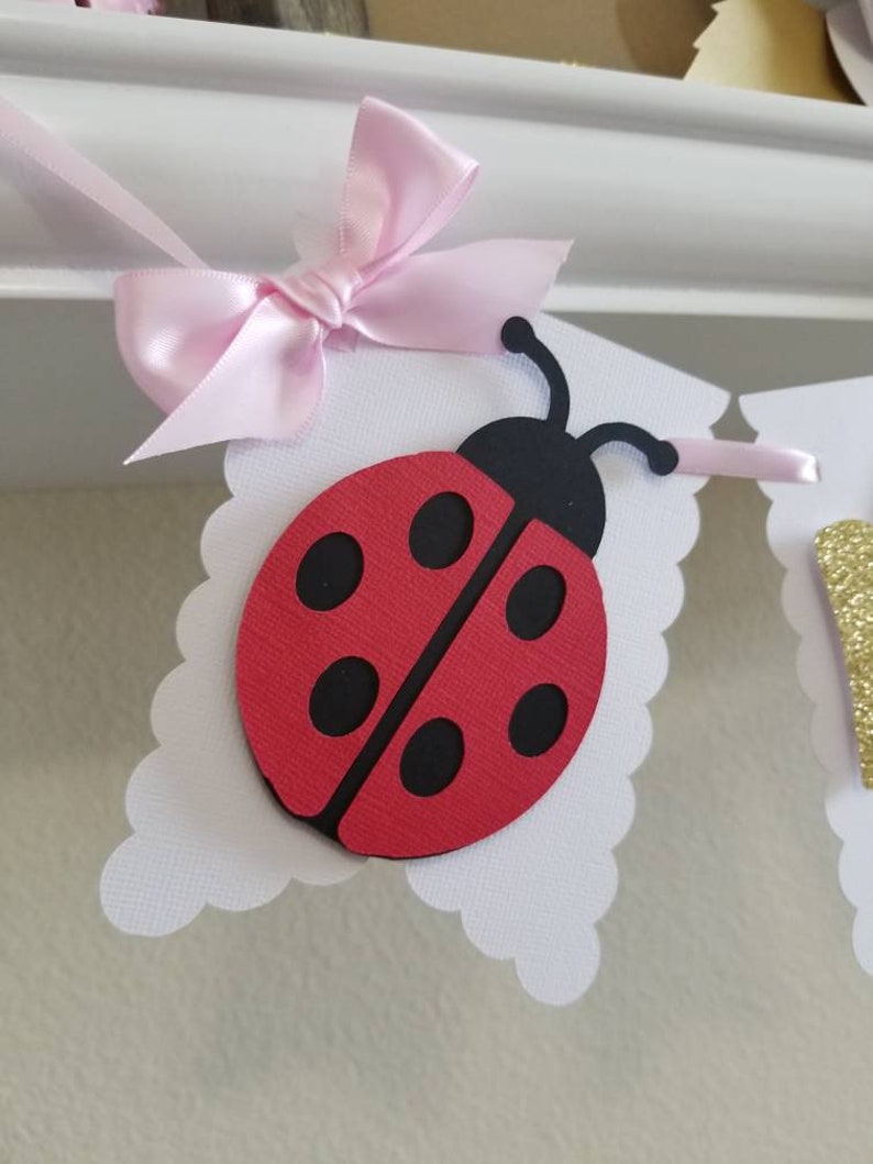 Ladybug One Banner-lady Bug Theme Birthday Banner-ladybug - Etsy