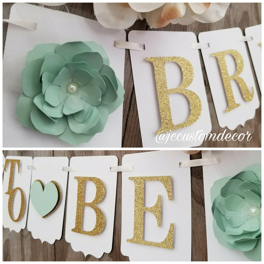 Bride to Be Banner-bride to Be Flower Banner-miss to Mrs Banner-wedding ...