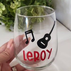 Musician Guitar Wine Glass-music Note Wine Glass-guitar Wine Glass ...