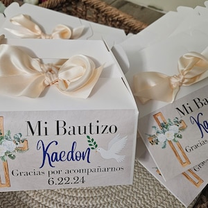 Mi Bautizo Boy Girl Gable Favor Box-mi Bautizo Cross Gable Box-mi ...