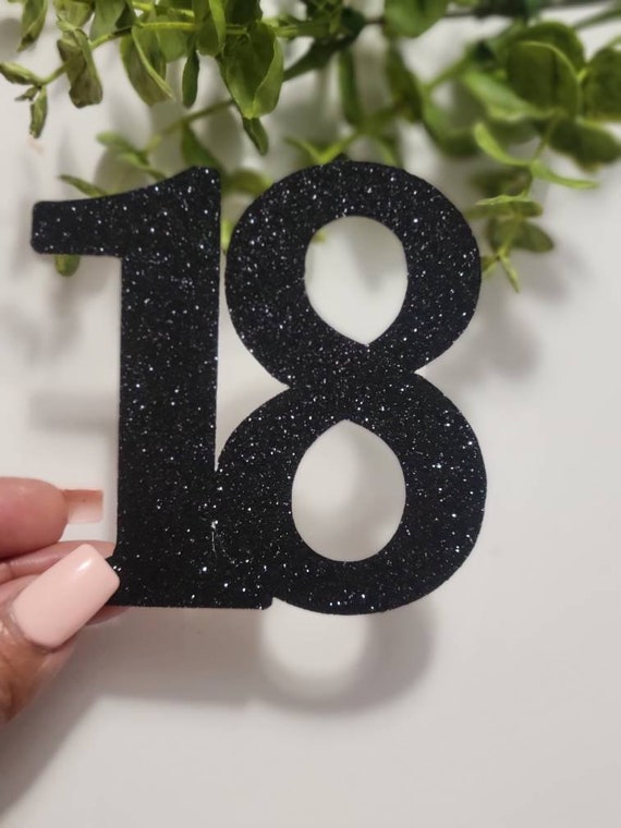 18th Confetti Tags-18 Glitter Tags-18th Birthday Confetti-18 - Etsy