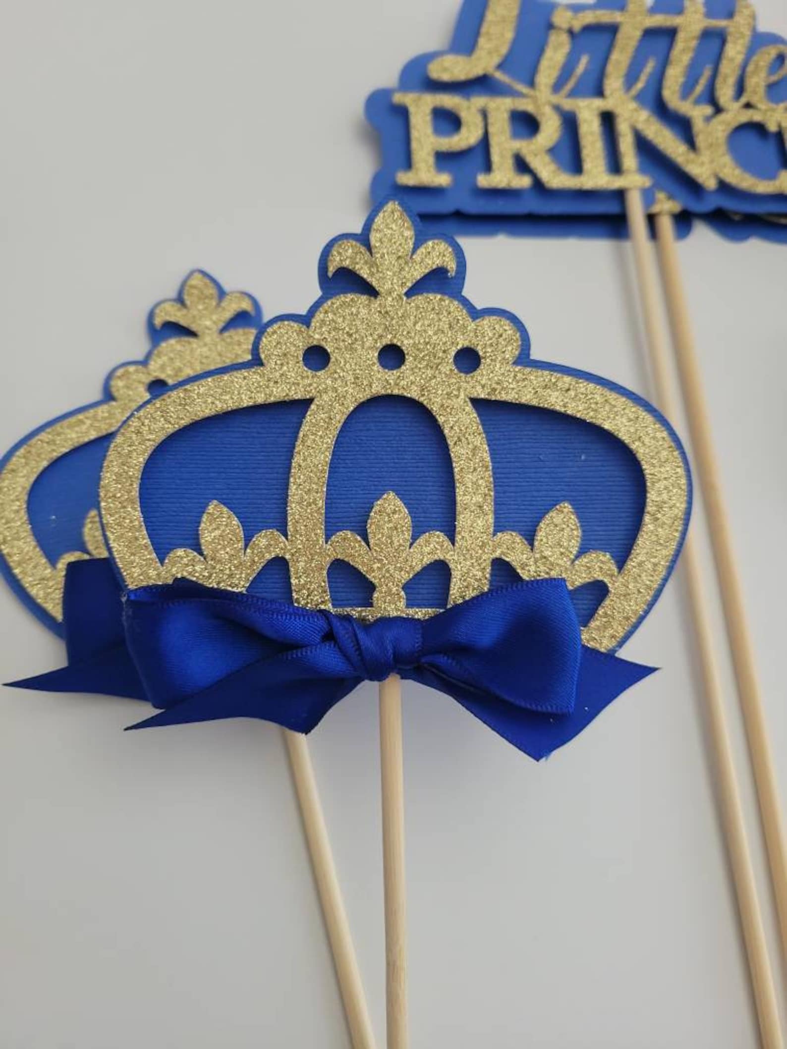 Little Prince Centerpiece-little Prince Royal Blue Baby Shower - Etsy