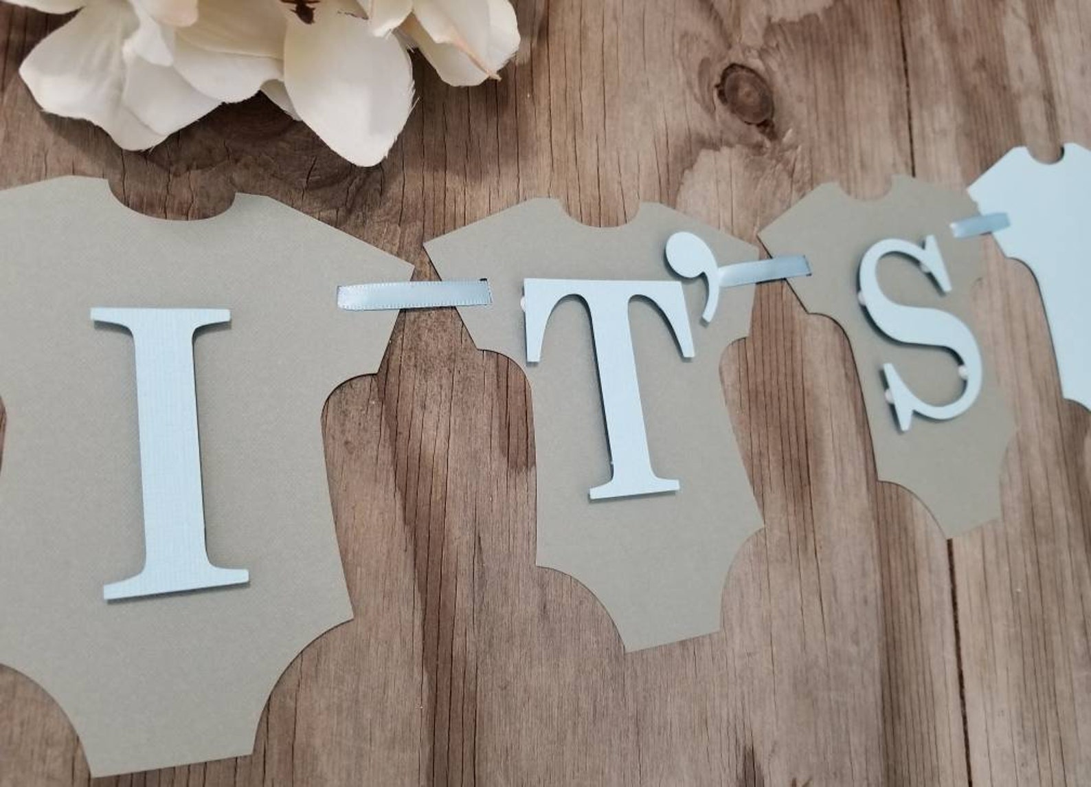Onesie Boy Girl Baby Shower Banner-onesie Boy Girl Baby Banner-onesie ...