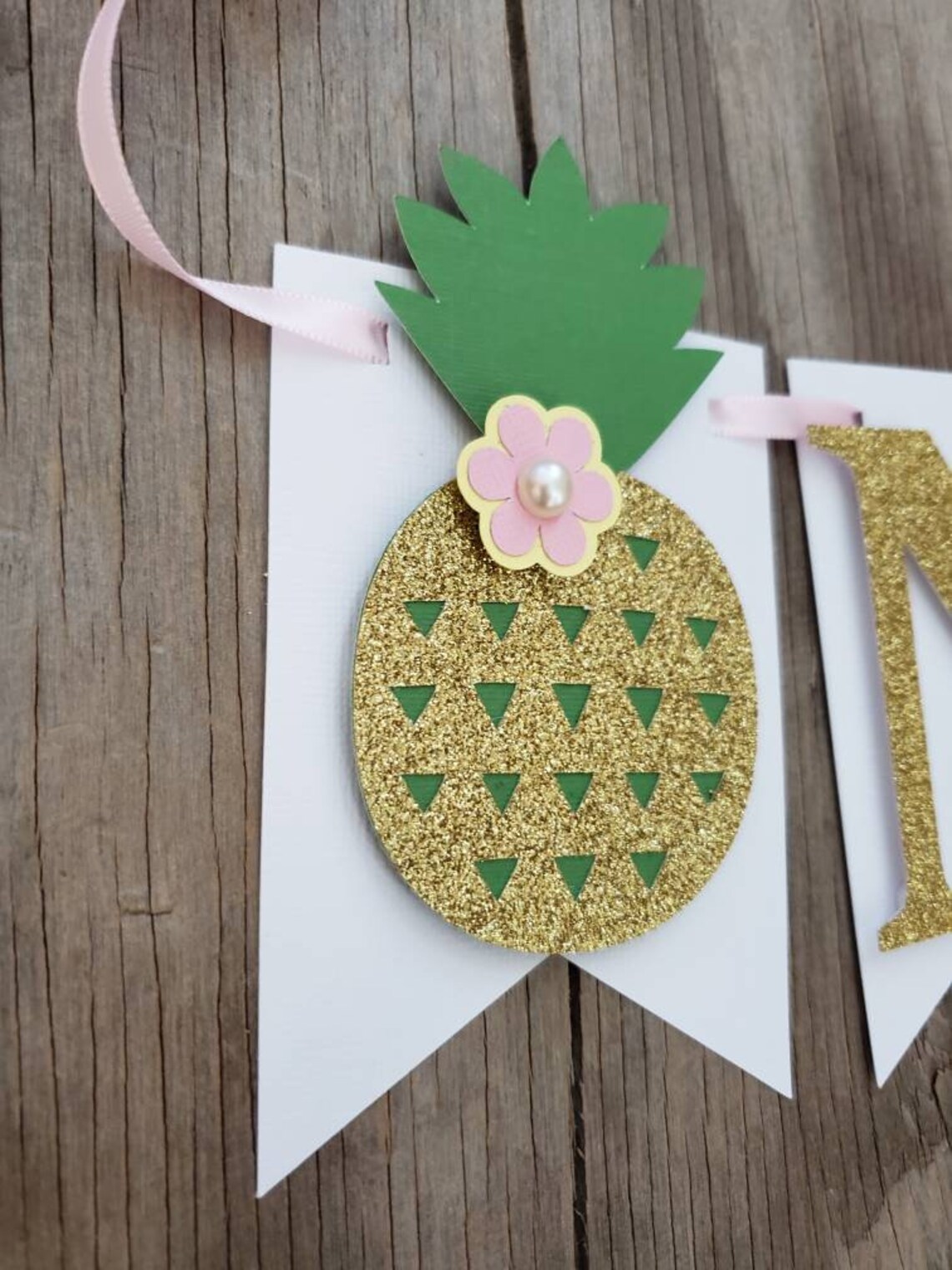 Pineapple One banner-Pineapple birthday banner-Pineapple one | Etsy
