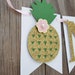 Pineapple One Banner-pineapple Birthday Banner-pineapple One Highchair ...