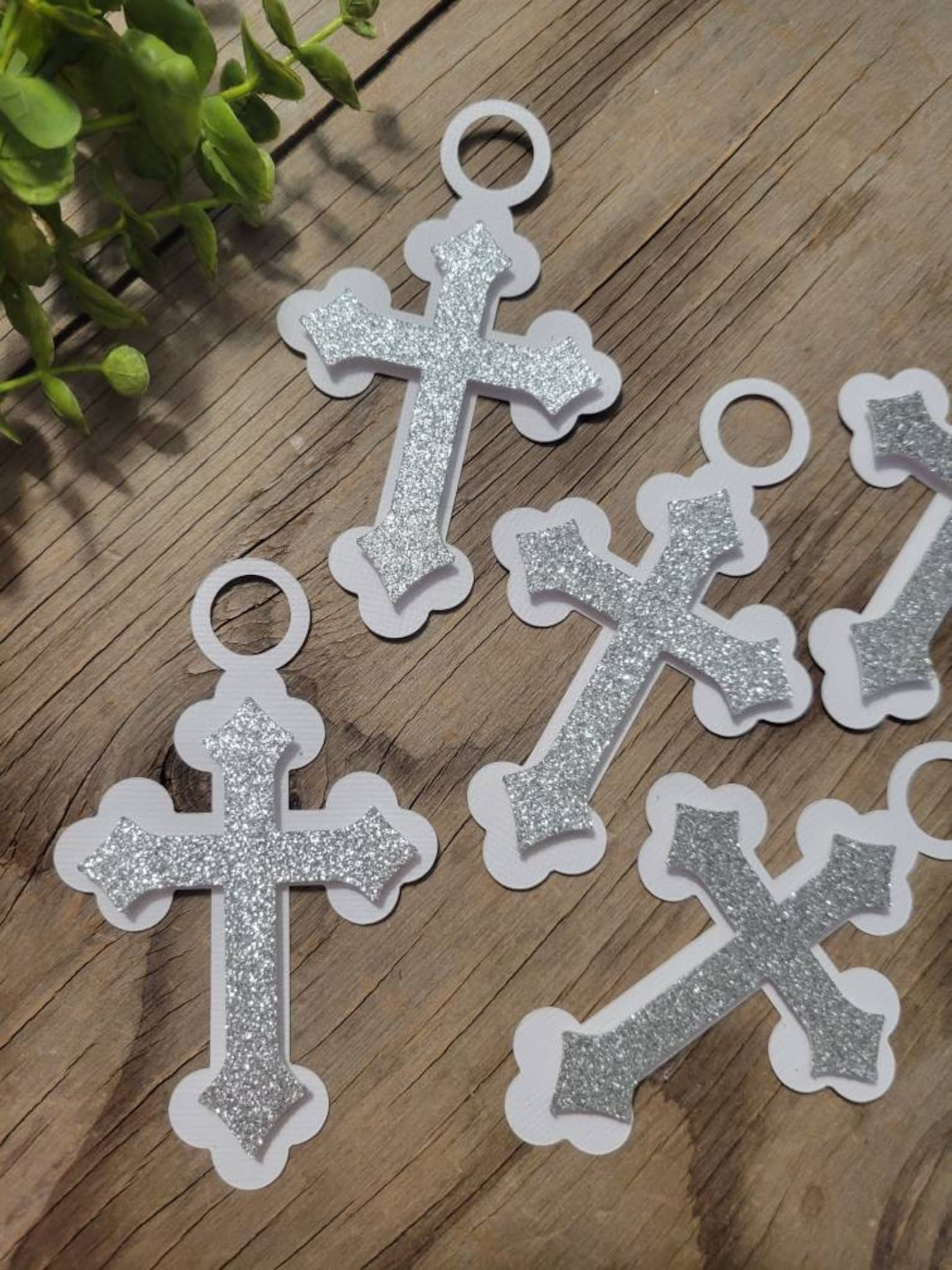 Baptism Centerpiece Tags-cross Tags-cross - Etsy