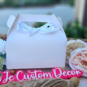 Pink Floral Barnyard Farm Animals Gable Favor Box-pink Floral Baby ...