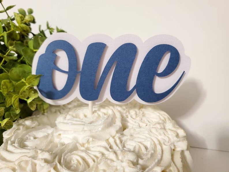 One Boy Girl Cake Topper-first Birthday Cake Topper-one Boy - Etsy