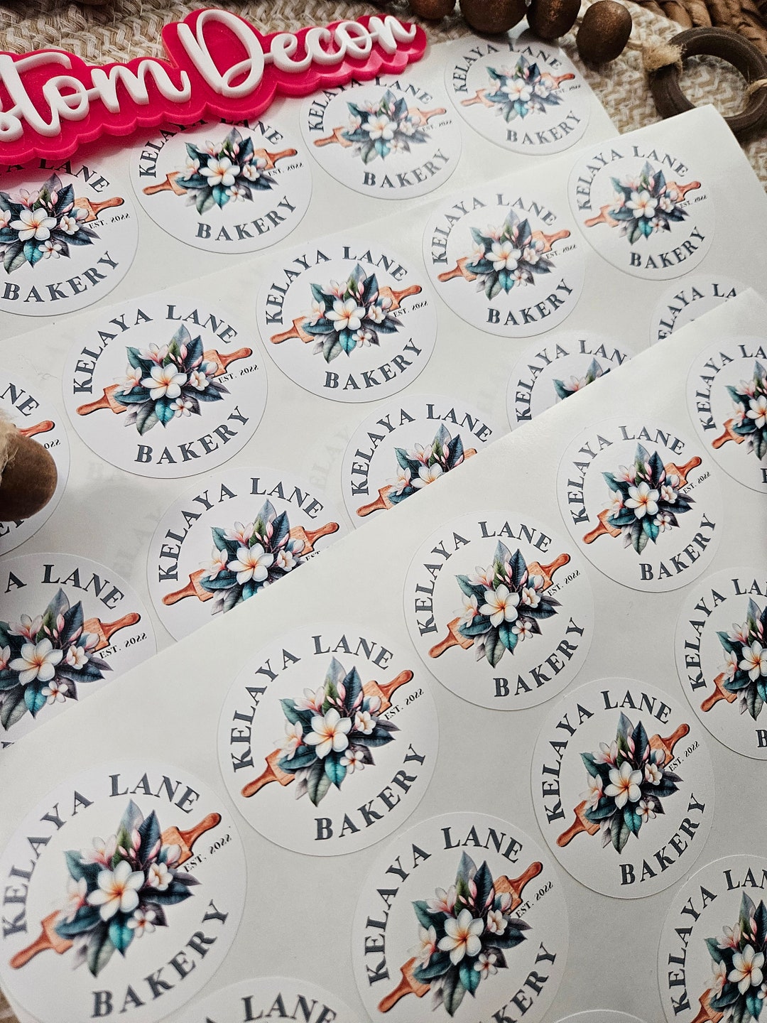 Small Business Custom Logo Labels Stickers-waterproof Business Logo ...