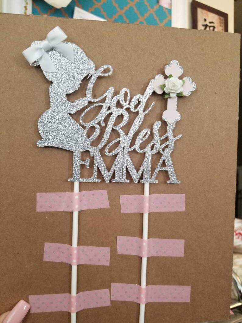 Praying Little Girl cake topper-Praying Girl God Bless Cake | Etsy