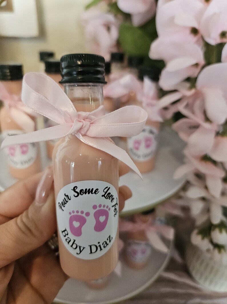 Baby Shower Boy Girl Favors-shot Bottles Baby Shower Favors ...