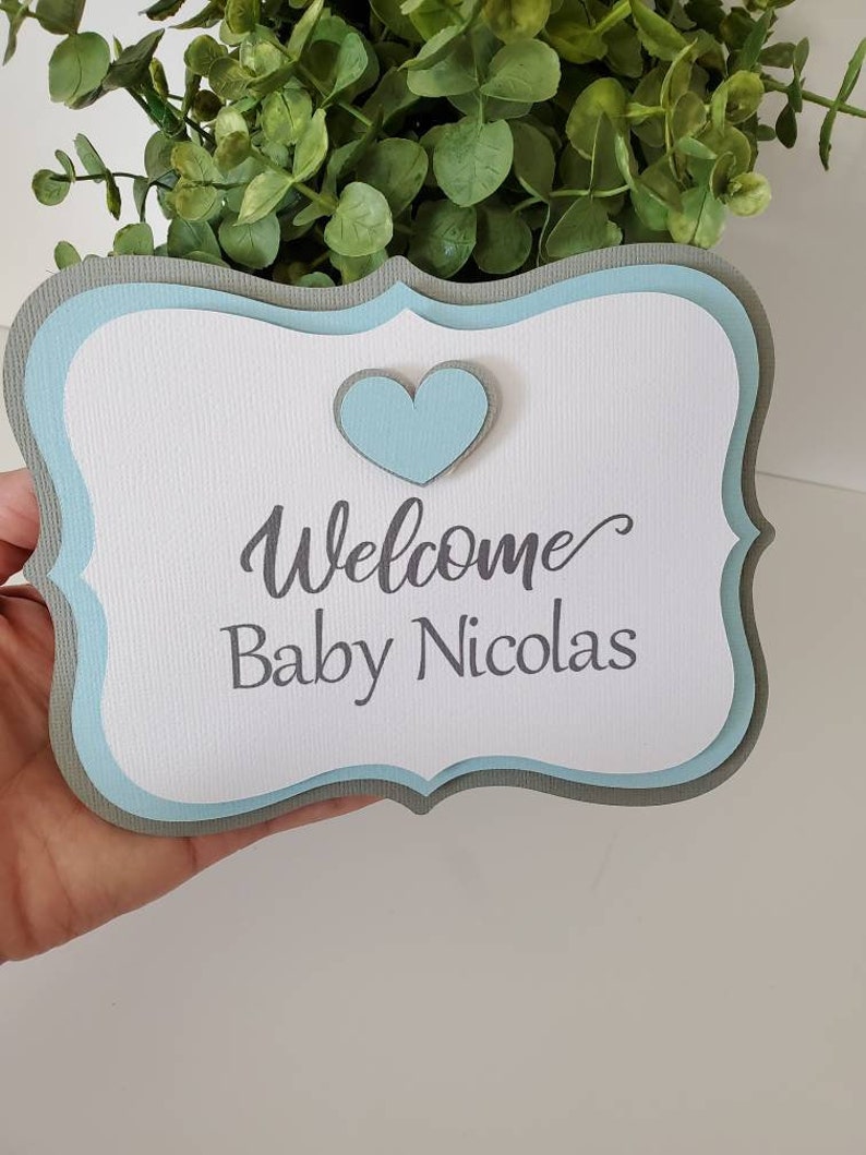 Welcome Baby Girl Boy Tag-diaper Cake Sign-baby Girl Boy - Etsy