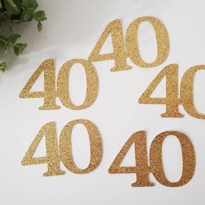 40th Birthday Confetti-age 40 Table Confetti-any Age Confetti-age ...
