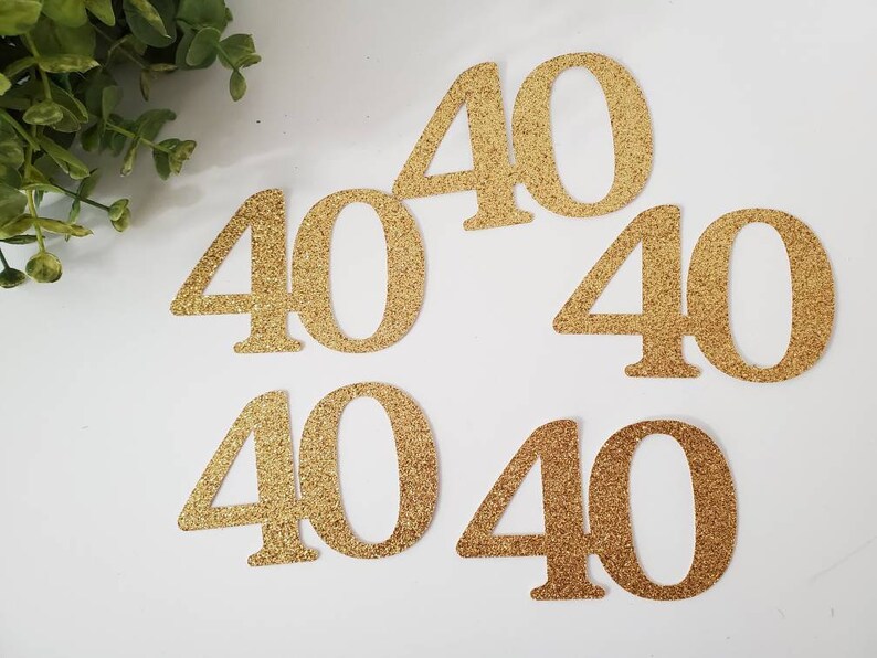 40th Birthday Confetti-age 40 Table Confetti-any Age - Etsy