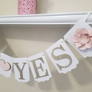 She Said Yes Banner-she Said Yes Wedding Banner-she Said Yes Flower ...
