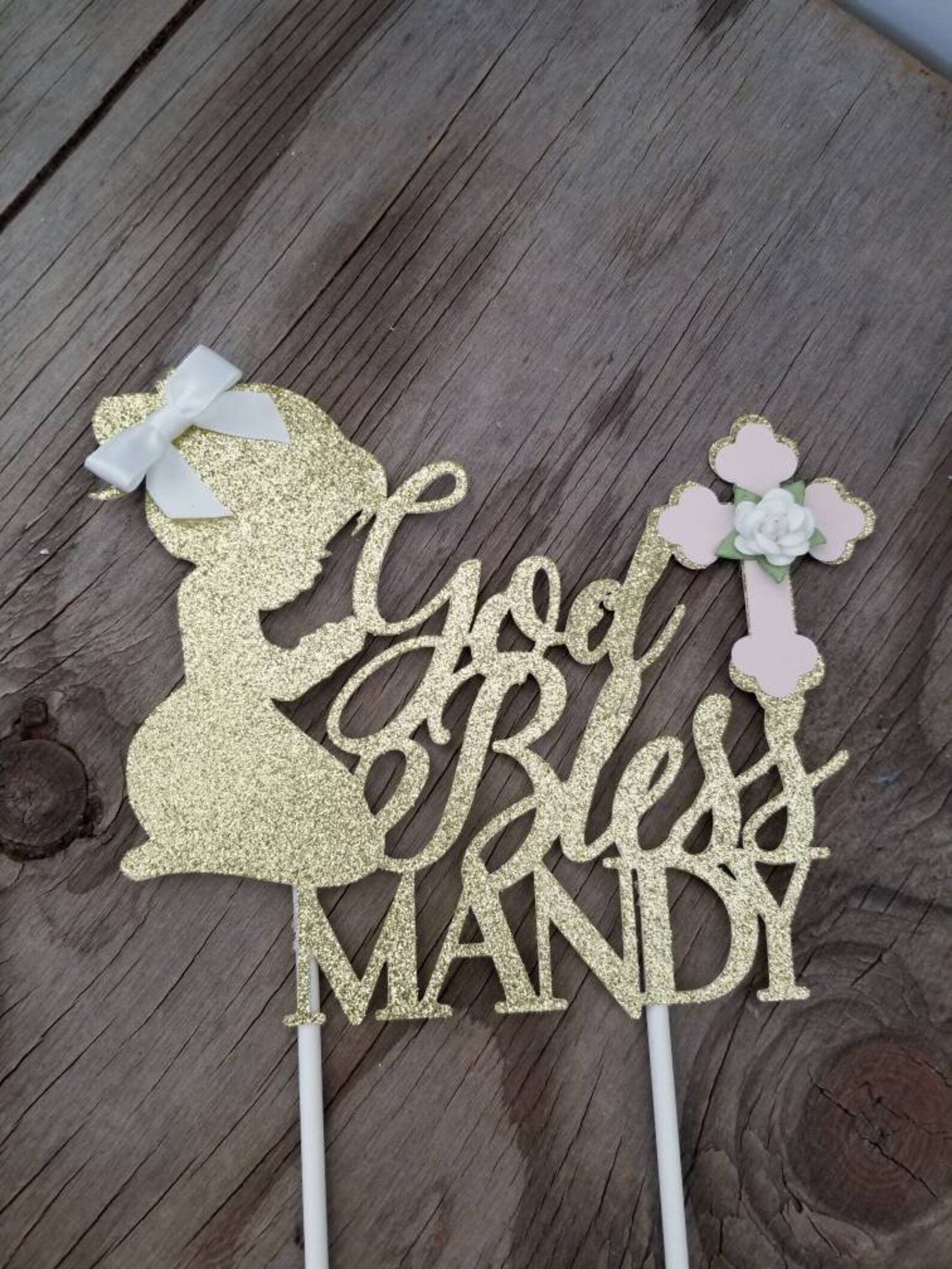 Praying Little Girl cake topper-Praying Girl God Bless Cake | Etsy