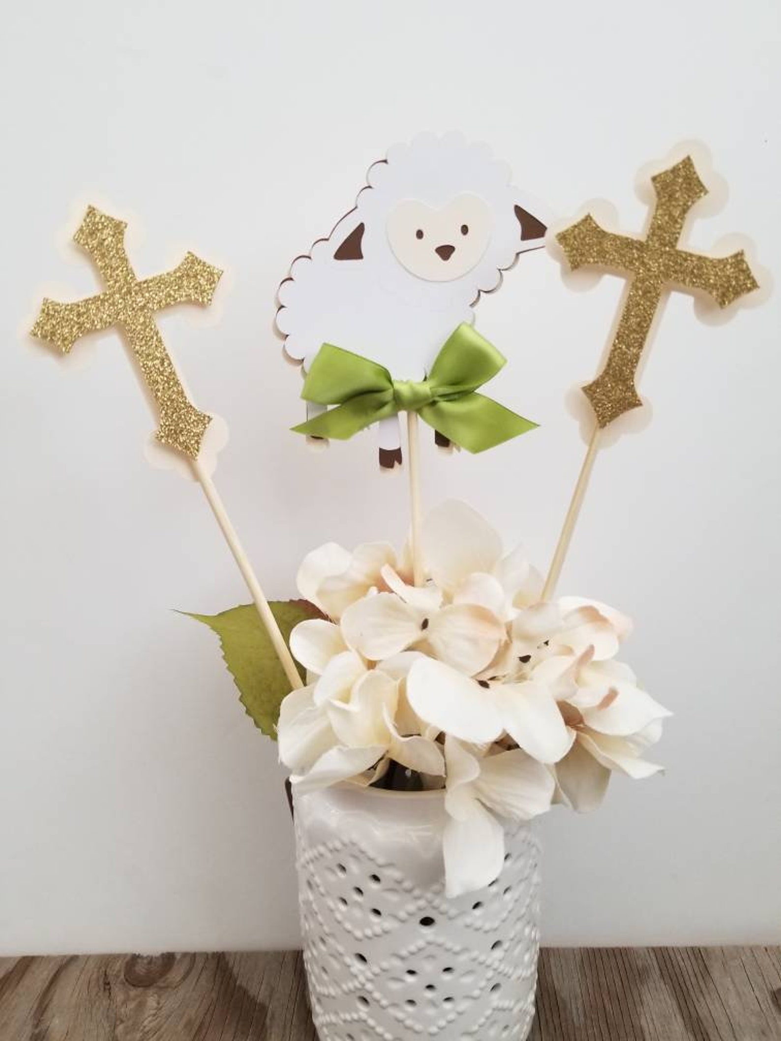 Boy Girl Baptism Centerpiece-lamb Sheep Baptism - Etsy