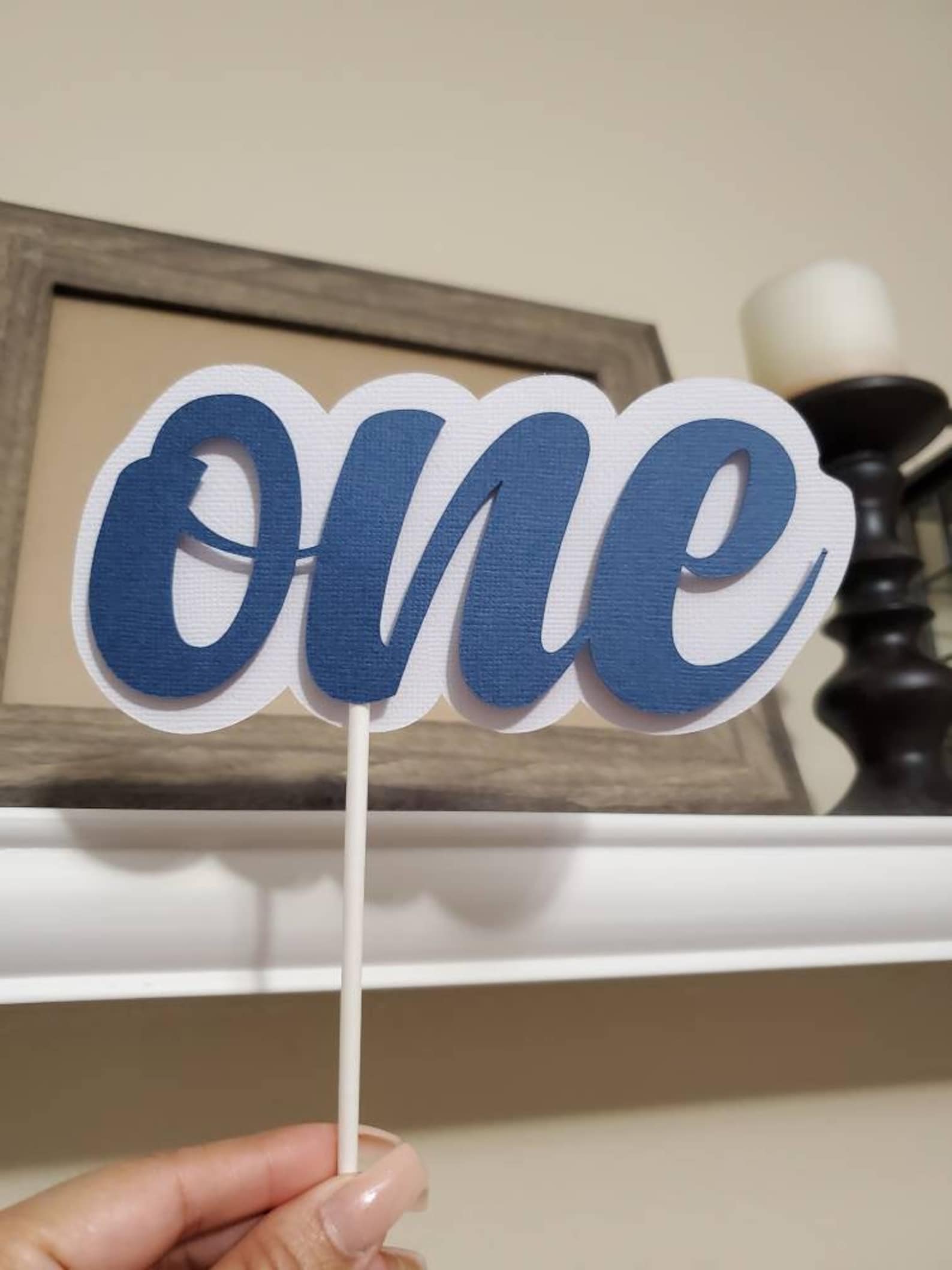 One Boy Girl Cake Topper-first Birthday Cake Topper-one Boy - Etsy