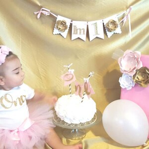 One Girl Cake Topper-first Birthday Girl Topper-one Cake Topper-one ...
