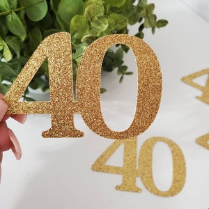 40th Birthday Confetti-age 40 Table Confetti-any Age Confetti-age ...