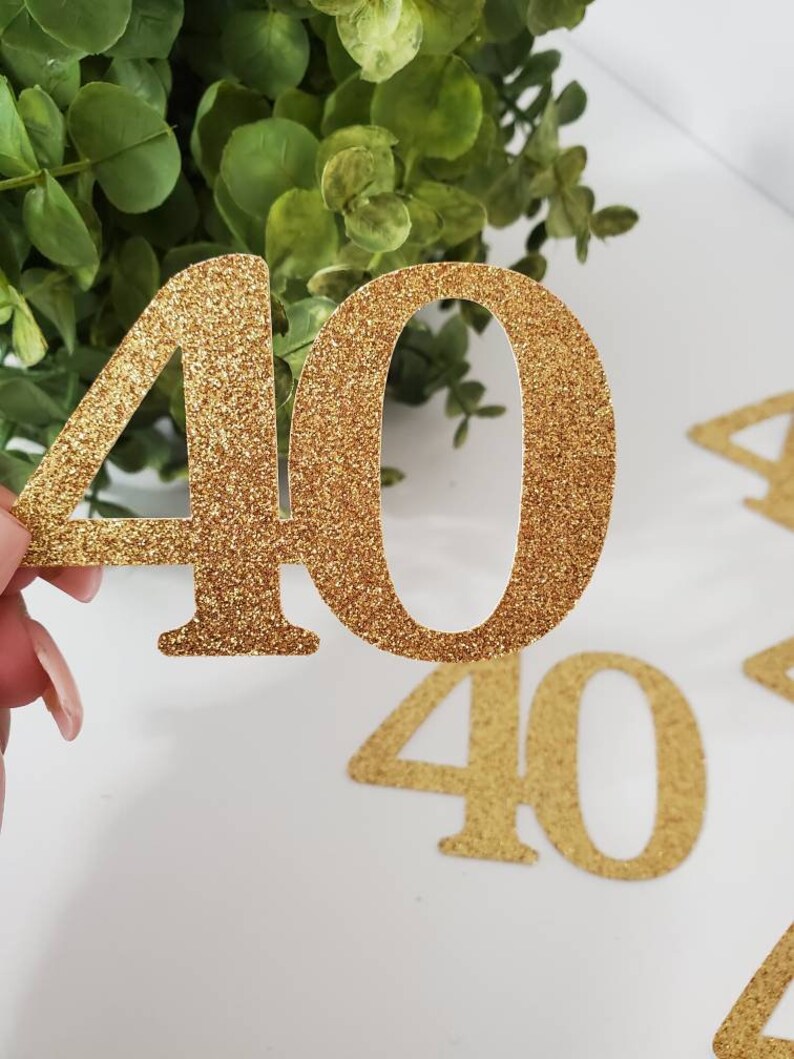 40th Birthday Confetti-age 40 Table Confetti-any Age Confetti-age ...