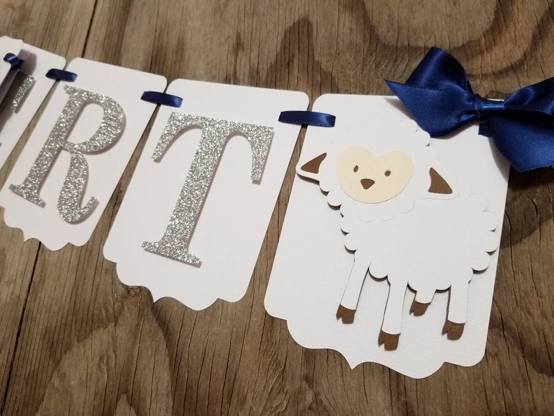 Baby Lamb Sheep Banner-baby Sheep Boy Girl Banner-baby Shower - Etsy