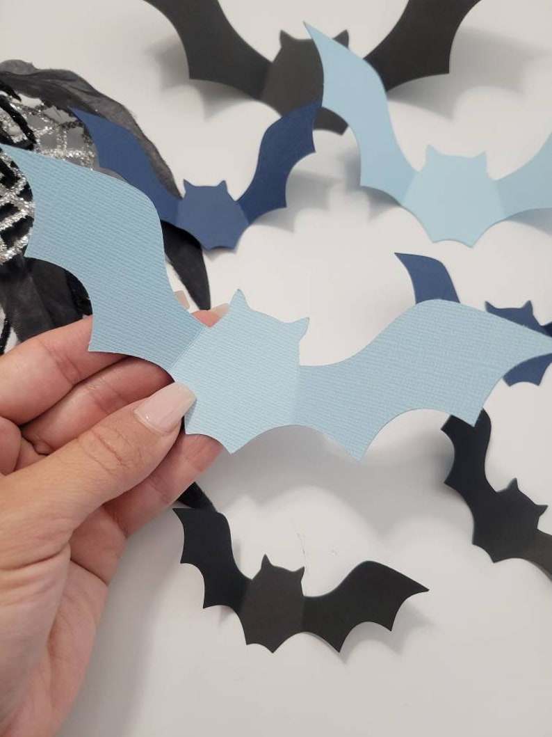 Cute Halloween Bats Wall Decor-3d Paper Wall Bats-pink Black - Etsy