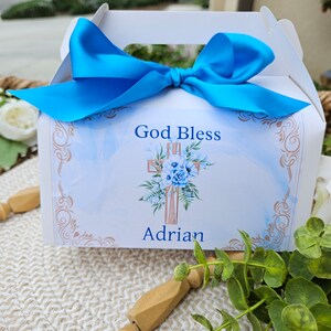Baptism White Gable Favor Boxes-bautizo Gable Boxes-any Theme Gable Box ...