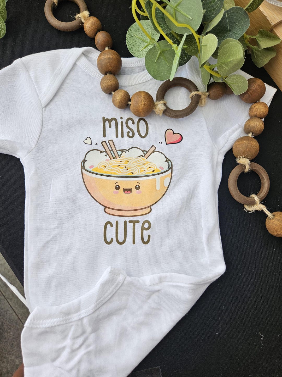 Miso Cute Baby Onesie-cute Baby Onesie-miso Soup Onesie-miso Cute ...