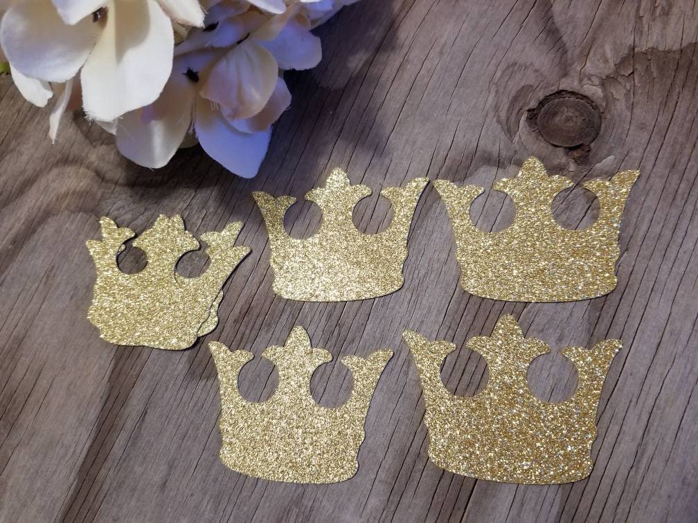 Royal Prince Glitter Crown Diecuts-prince Crown DIY Diecuts-dyi Crown ...
