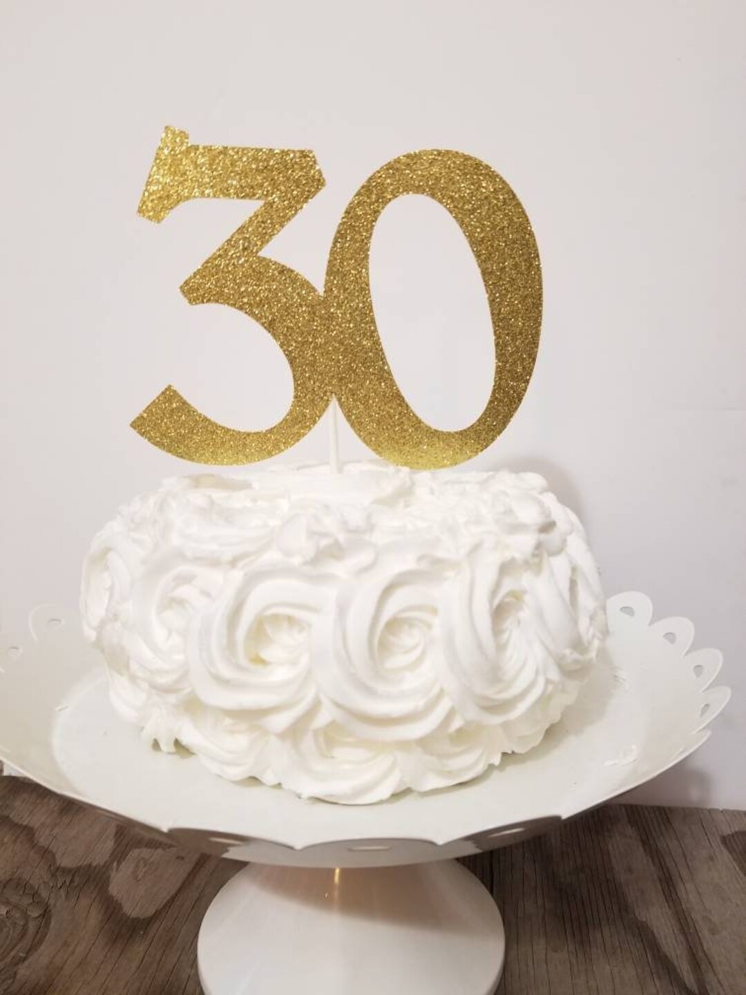 Age 30 Cake Glitter Topper-30 Cake Topper-30th Birthday Topper-30th ...