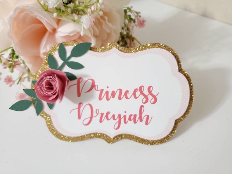 Princess Baby Girl Tag-princess Diaper Cake Tag Sign-princess | Etsy
