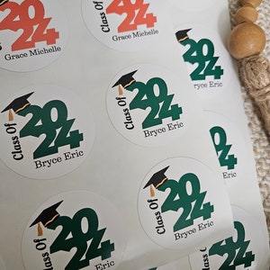 Class of 2024 Sticker Labels-2024 Graduation Stickers-class of 2024 ...