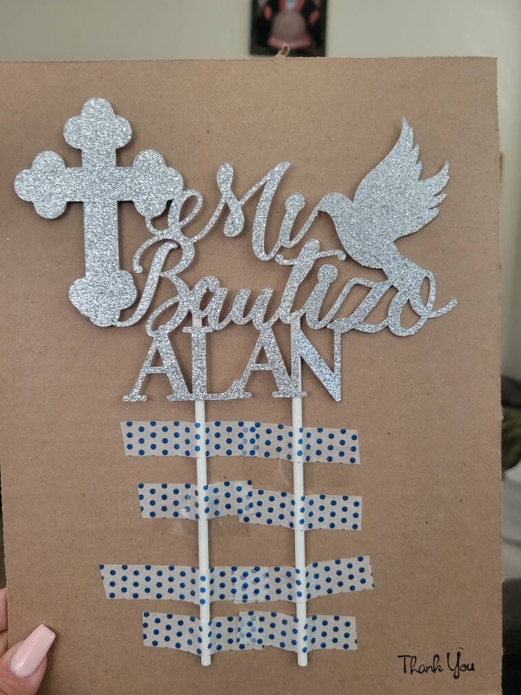 Mi Bautizo Cake Topper-mi Bautizo Topper-mi Bautizo-mi Bautizo - Etsy ...