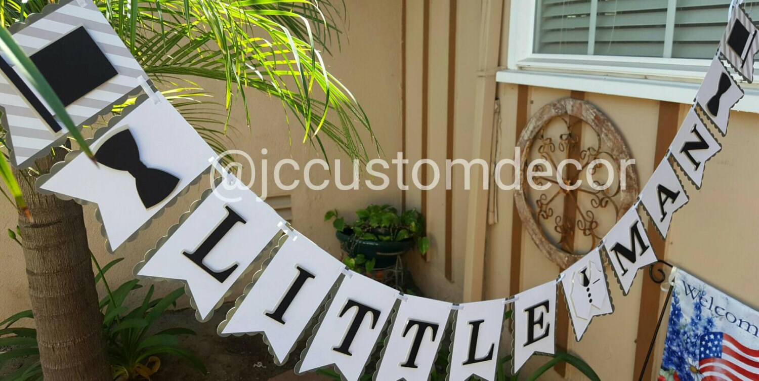 Little Man Centerpiece-little Man Theme Baby Shower-little Man - Etsy