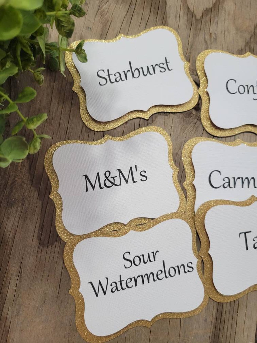 Candy Sweet Table Tags-dessert Table Cards-dessert Table Tags-candy ...