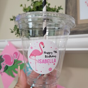 Flamingo Birthday Party Cups-flamingo Birthday Plastic Cups-flamingo ...