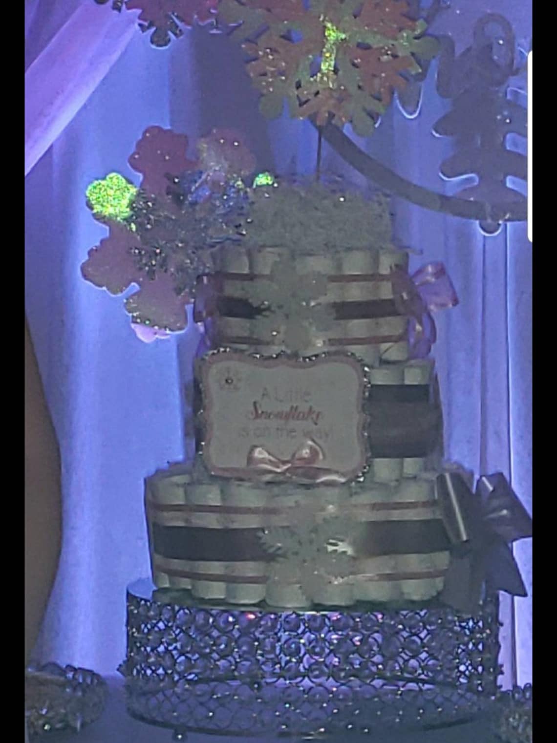 Little Snowflake Diaper Cake Signs-little Snowflake is on | Etsy