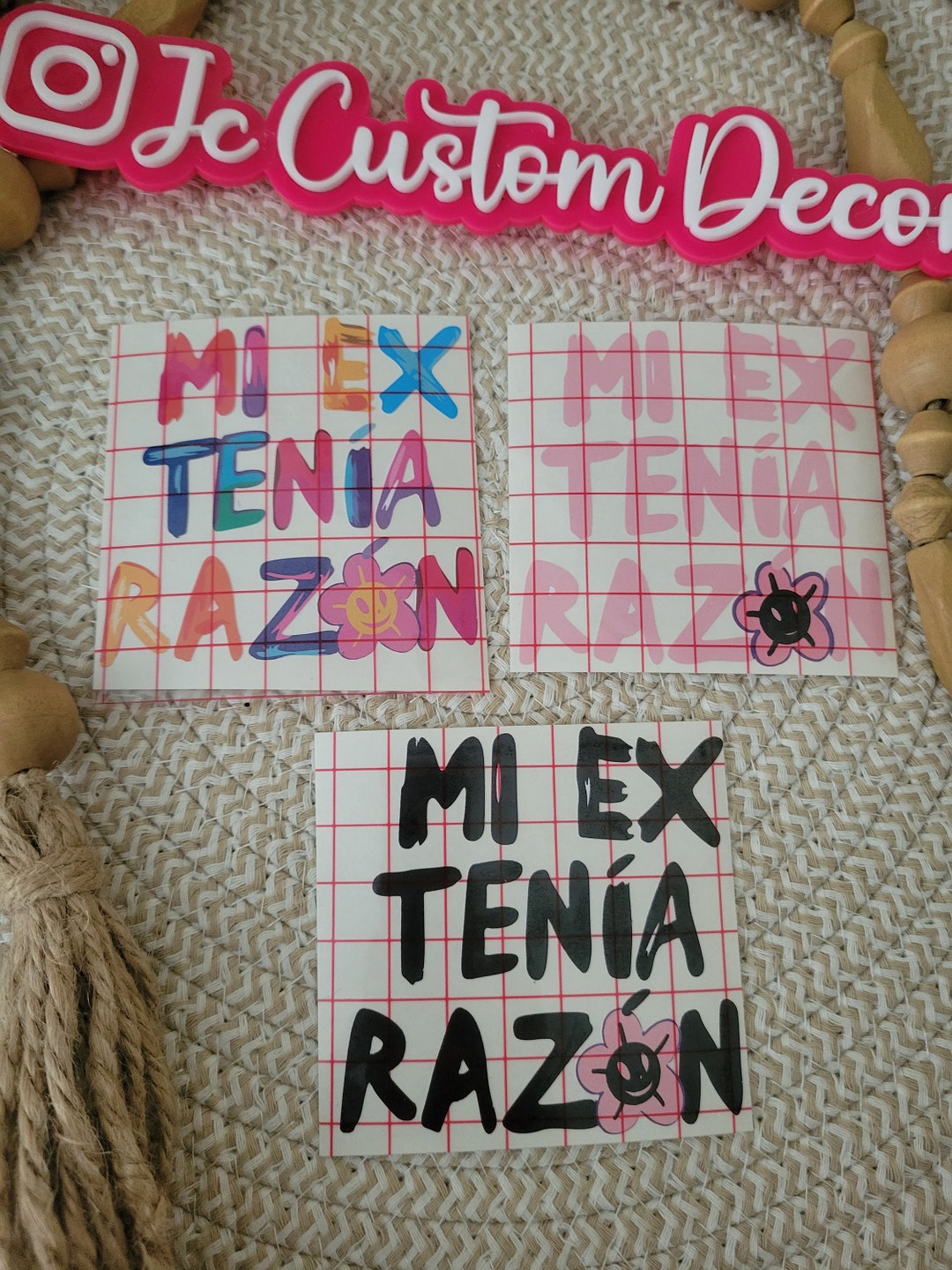 Mi Ex Tenia Razon Car Vehicle Window Decal-mi Ex Tenia Razon Car Window ...