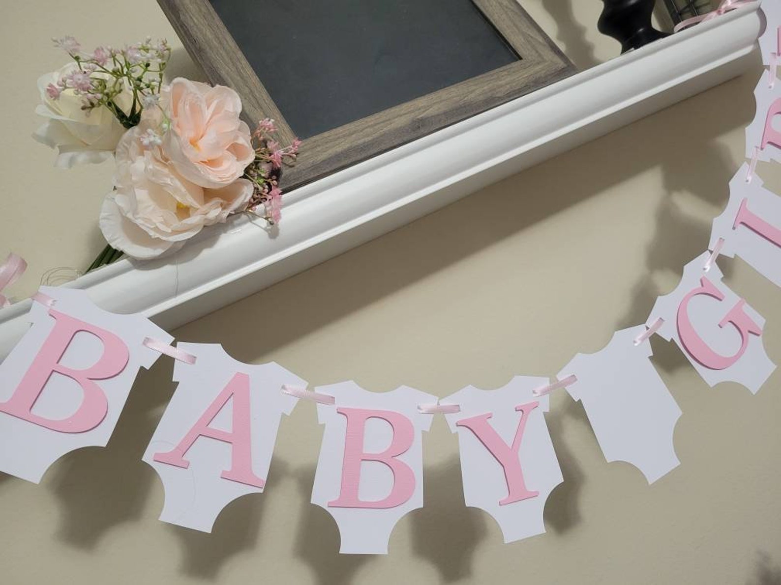 Onesie Boy Girl Baby Shower Banner-onesie Boy Girl Baby Banner-onesie ...