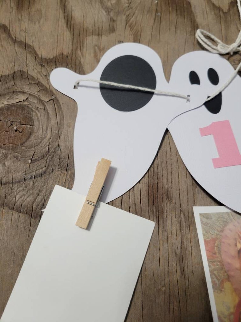 Ghost Monthly Milestone Banner-halloween Theme Milestone Monthly Banner ...