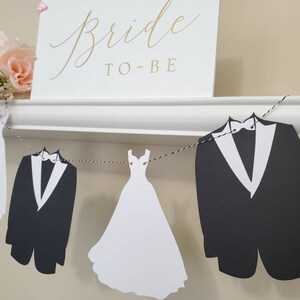 Wedding Dress Tuxedo Banner-bride Groom Bridal Banner-bridal Gown ...